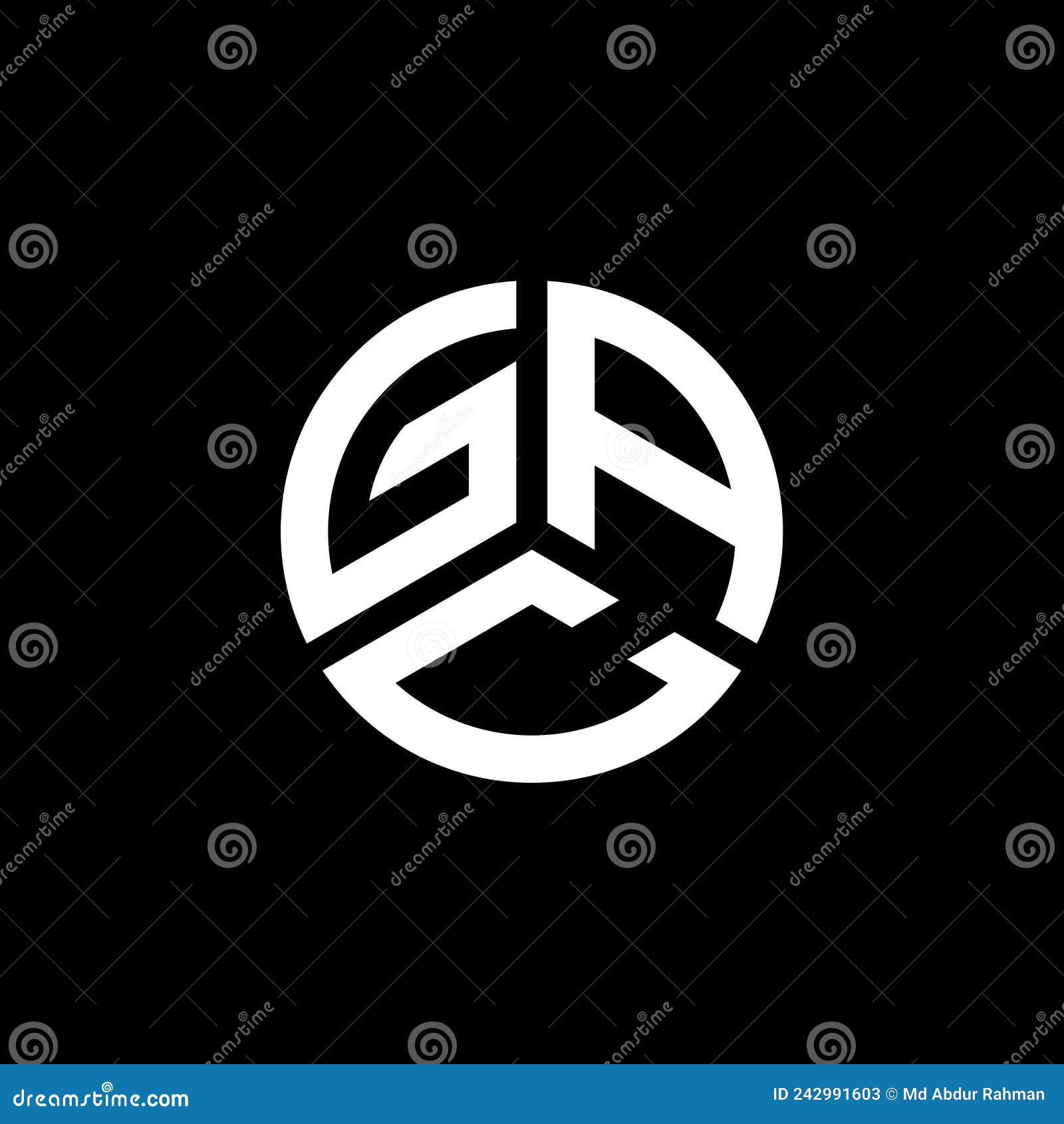 GAC Letter Logo Design on White Background. GAC Creative Initials ...