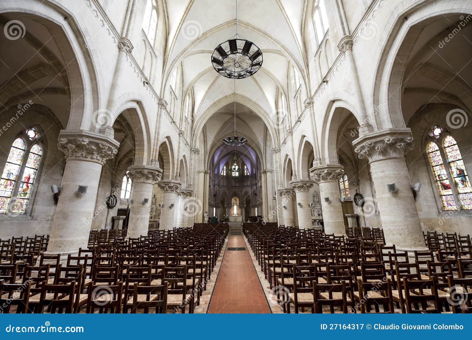 Gace - Church interior stock image. Image of europe, normandy - 27164317