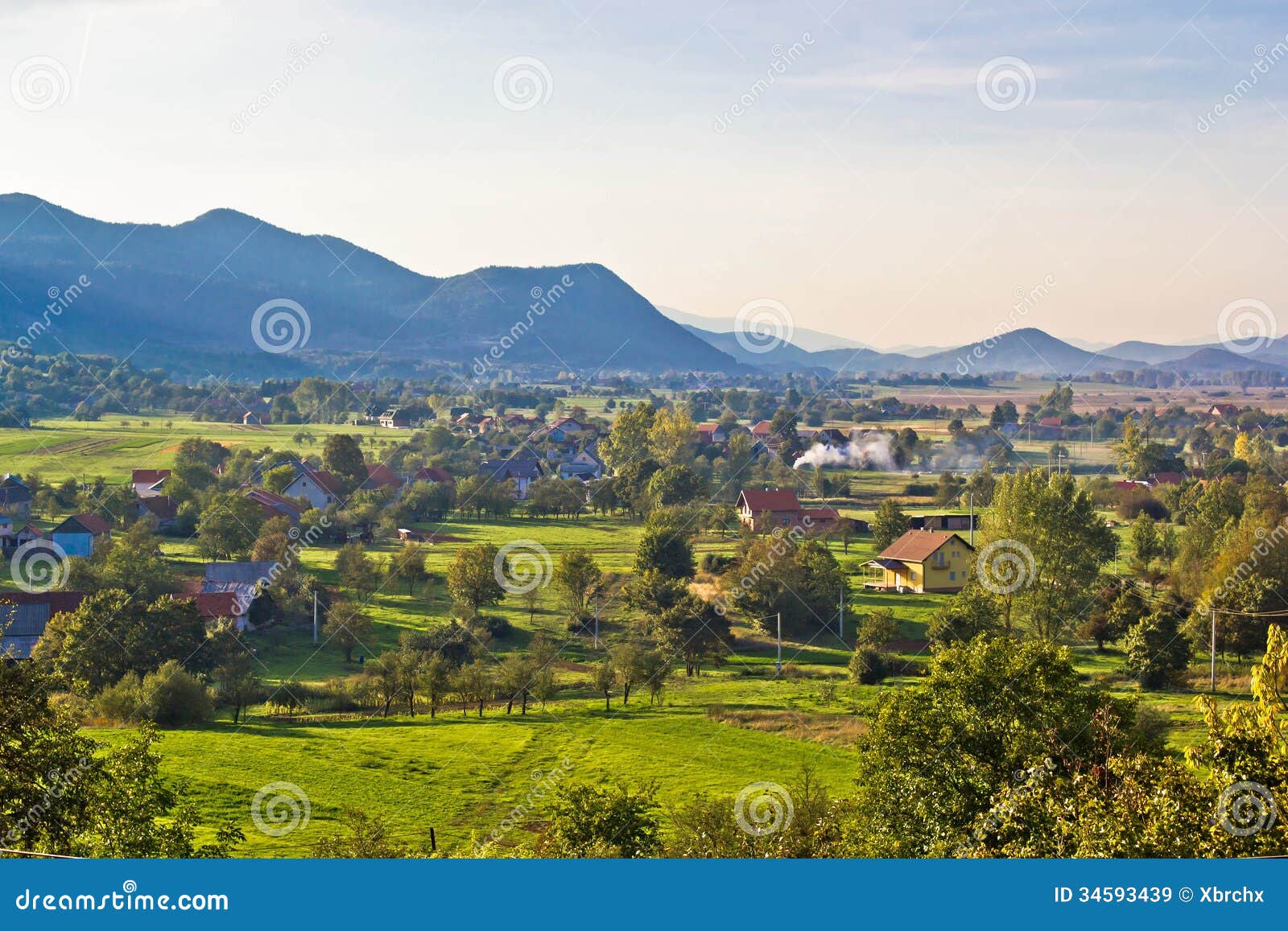 Gacka river valley in Lika stock image. Image of peak - 34593439