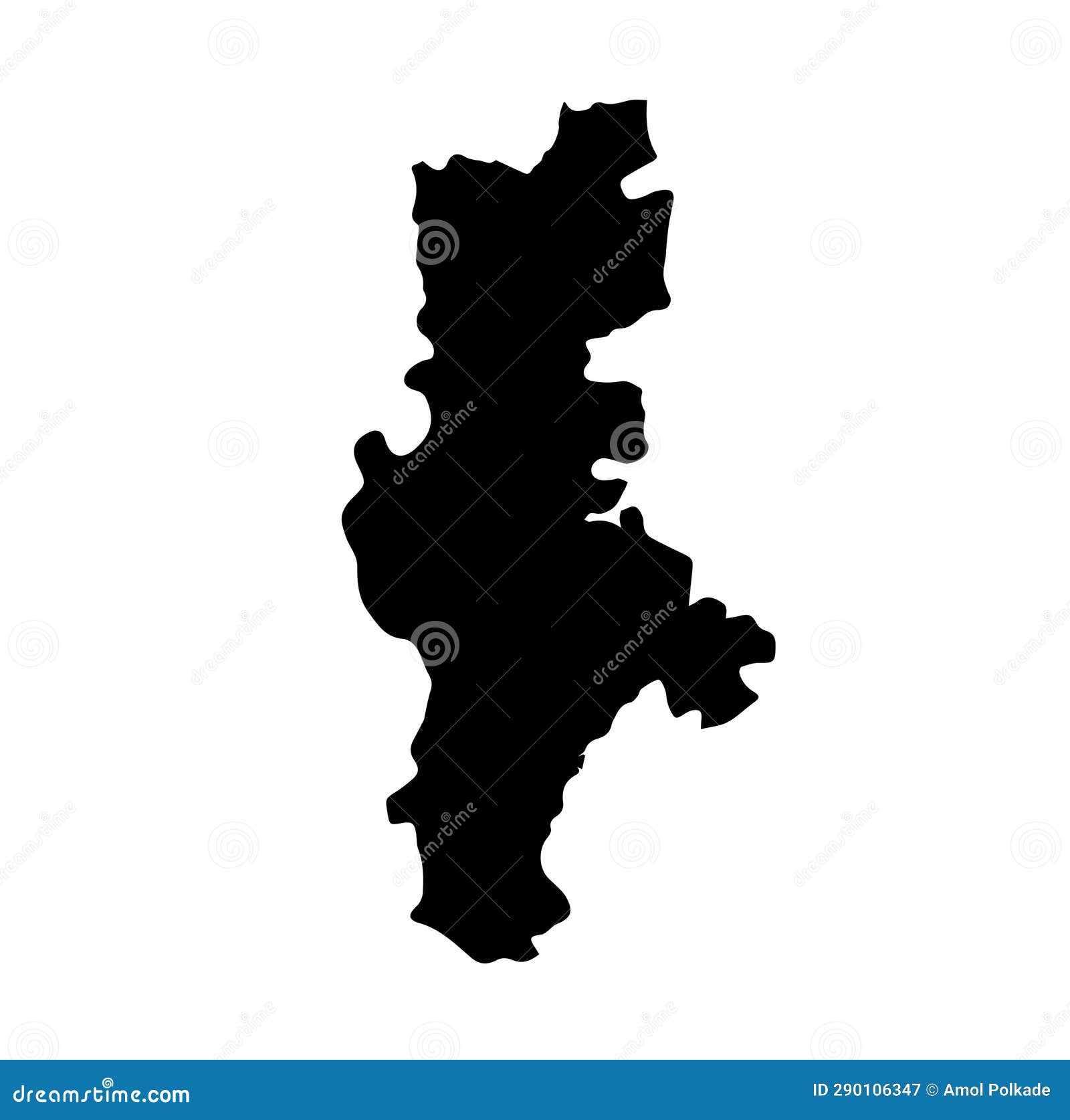 Gadchiroli Dist Map in Black Color. Gadchiroli is a District of ...