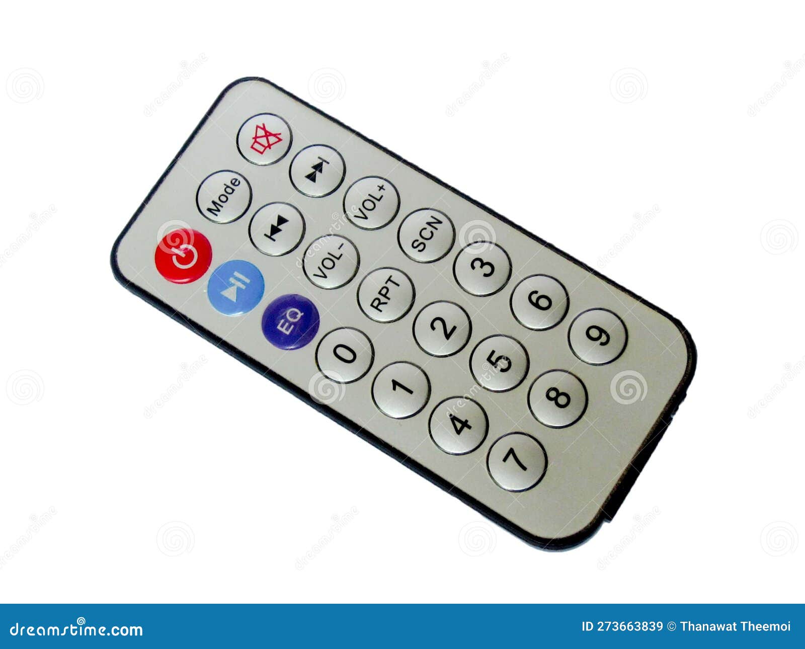 Remote Control Single Isolated White Background Small Stock Image ...