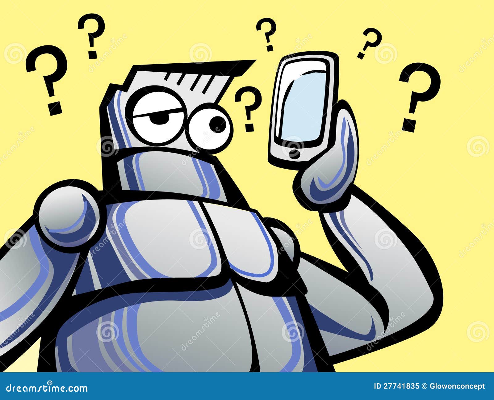 Gadget and Gizmo with Low Technology Robot Stock Vector - Illustration ...