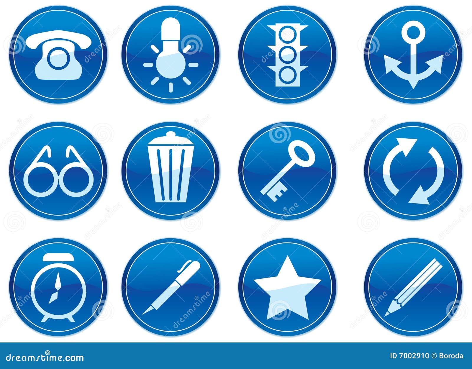 Gadget icons set. stock vector. Illustration of glasses - 7002910