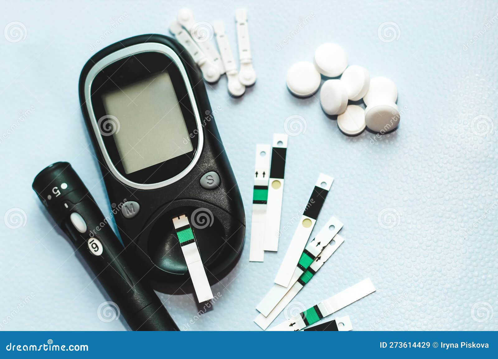 A Gadget for Measuring Blood Sugar for Diabetics. Stock Image - Image ...