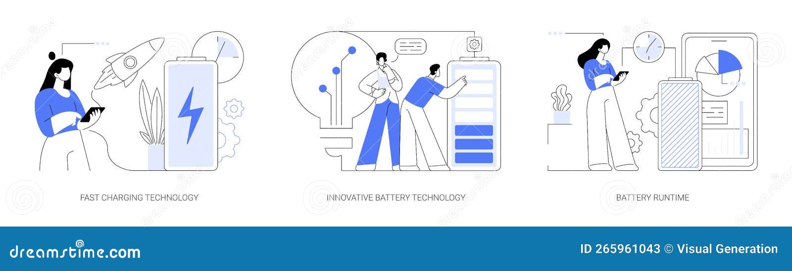 Gadget Power Management Abstract Concept Vector Illustrations. Stock ...