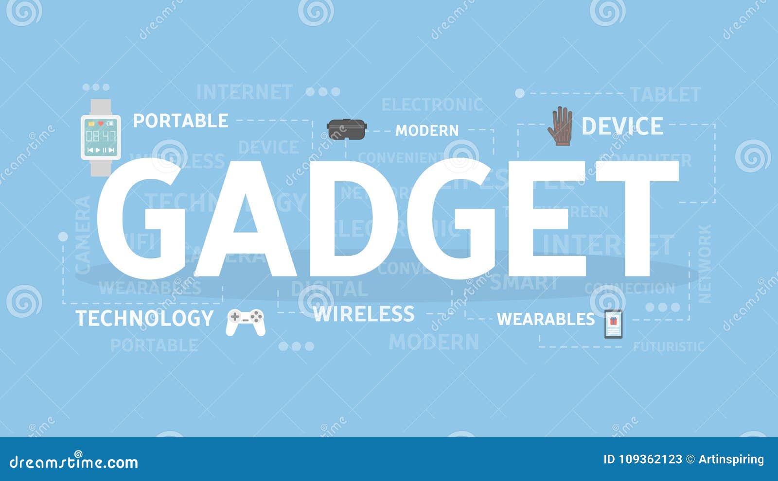 Gadgets Concept Illustration. Stock Vector - Illustration of technology ...