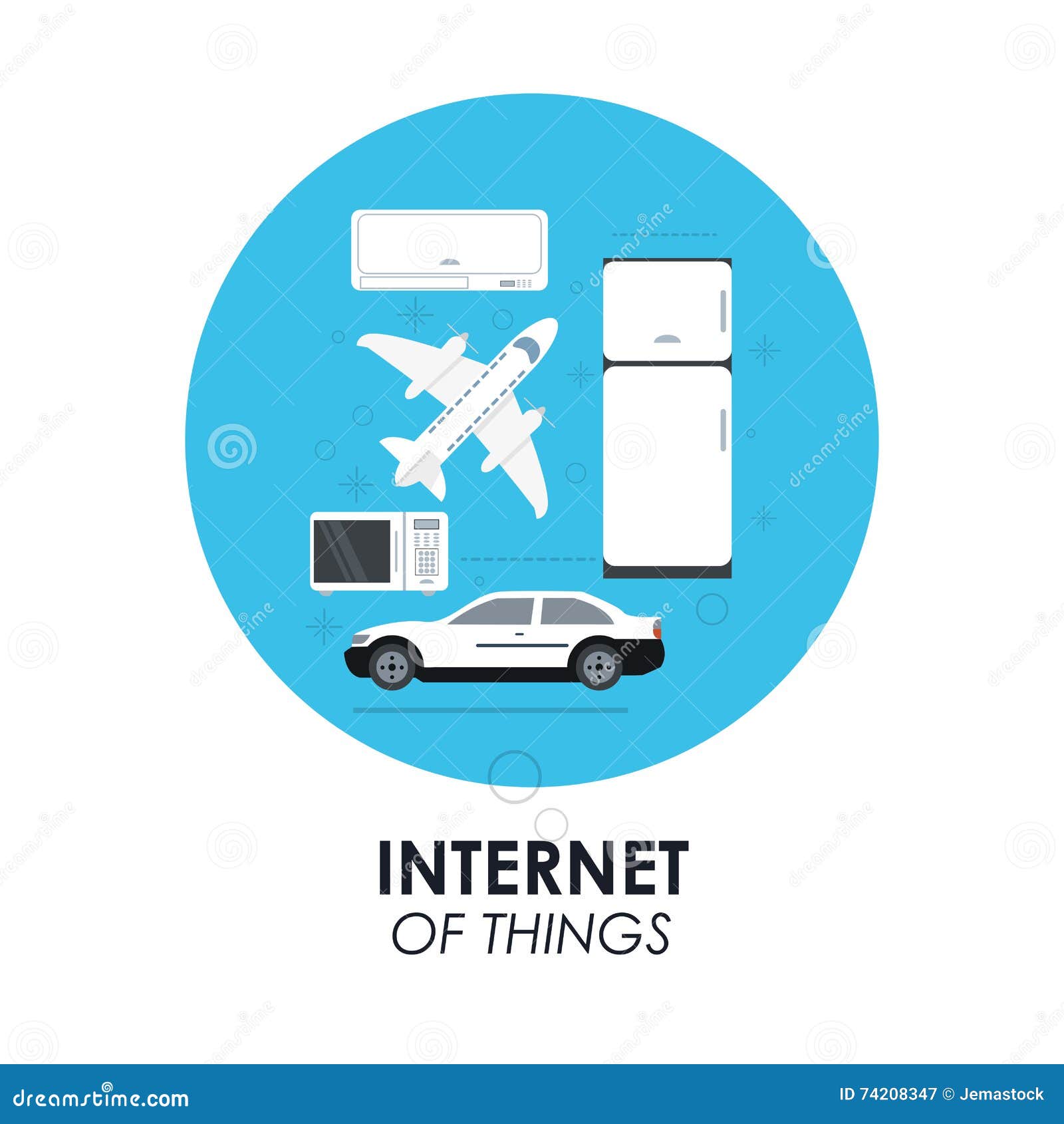 Gadgets Icon Set. Internet of Things Design. Vector Graphic Stock ...