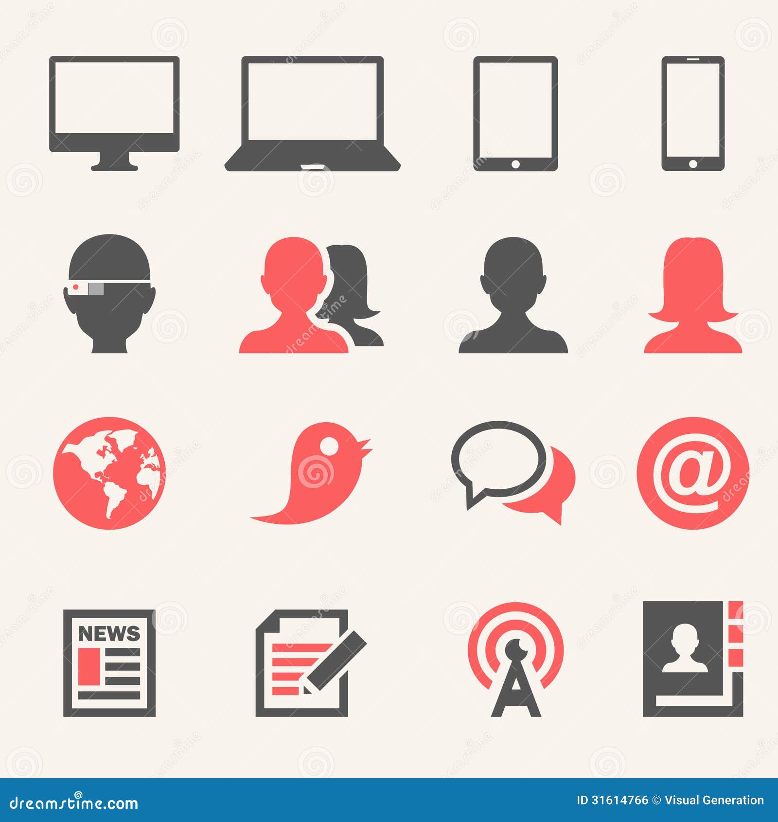 Gadgets. Icon set stock vector. Illustration of magazine - 31614766