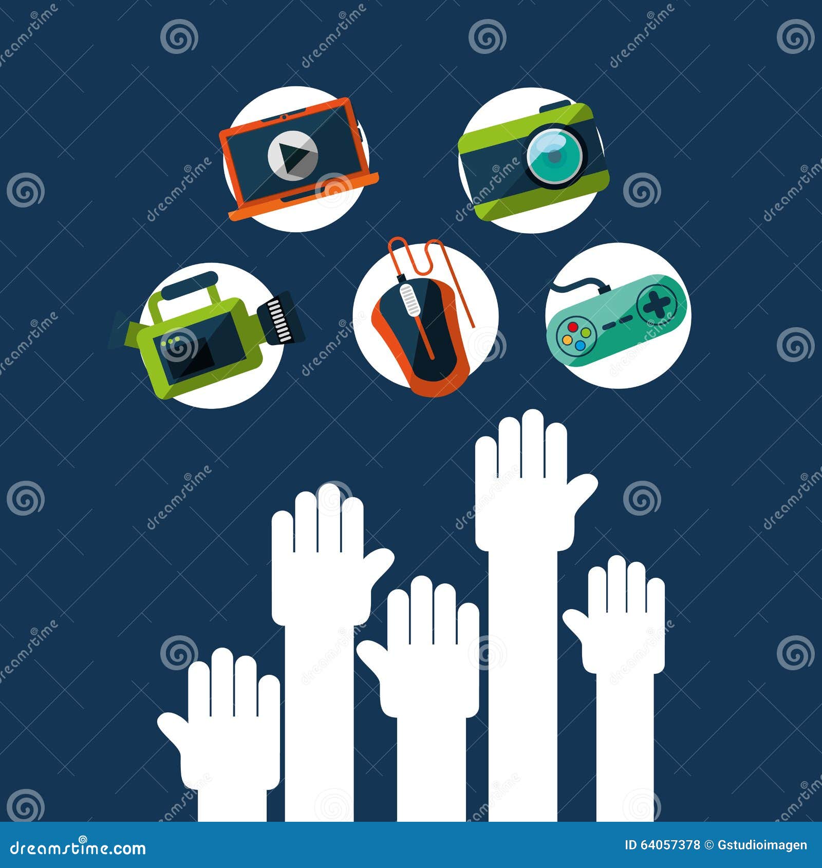 Gadgets technology design stock vector. Illustration of digital - 64057378