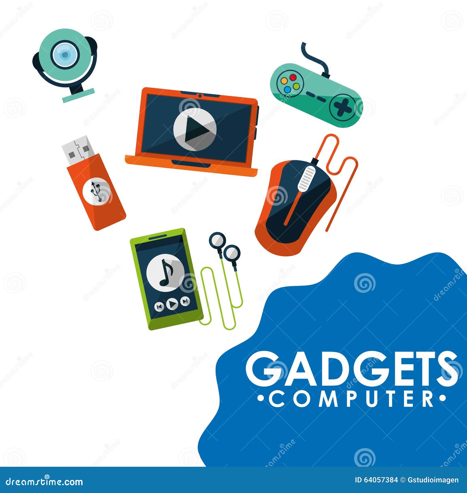 Gadgets technology design stock vector. Illustration of gadget - 64057384