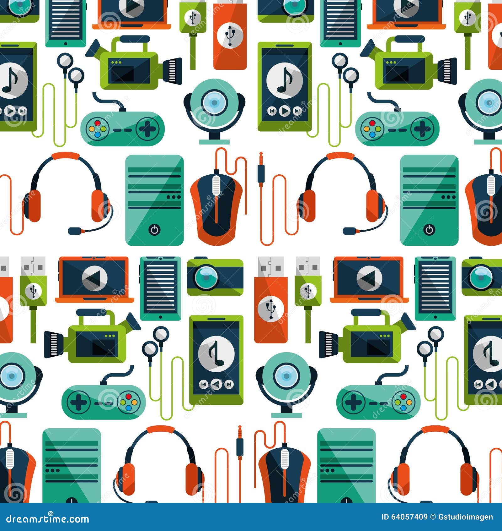 Gadgets technology design stock vector. Illustration of portable - 64057409