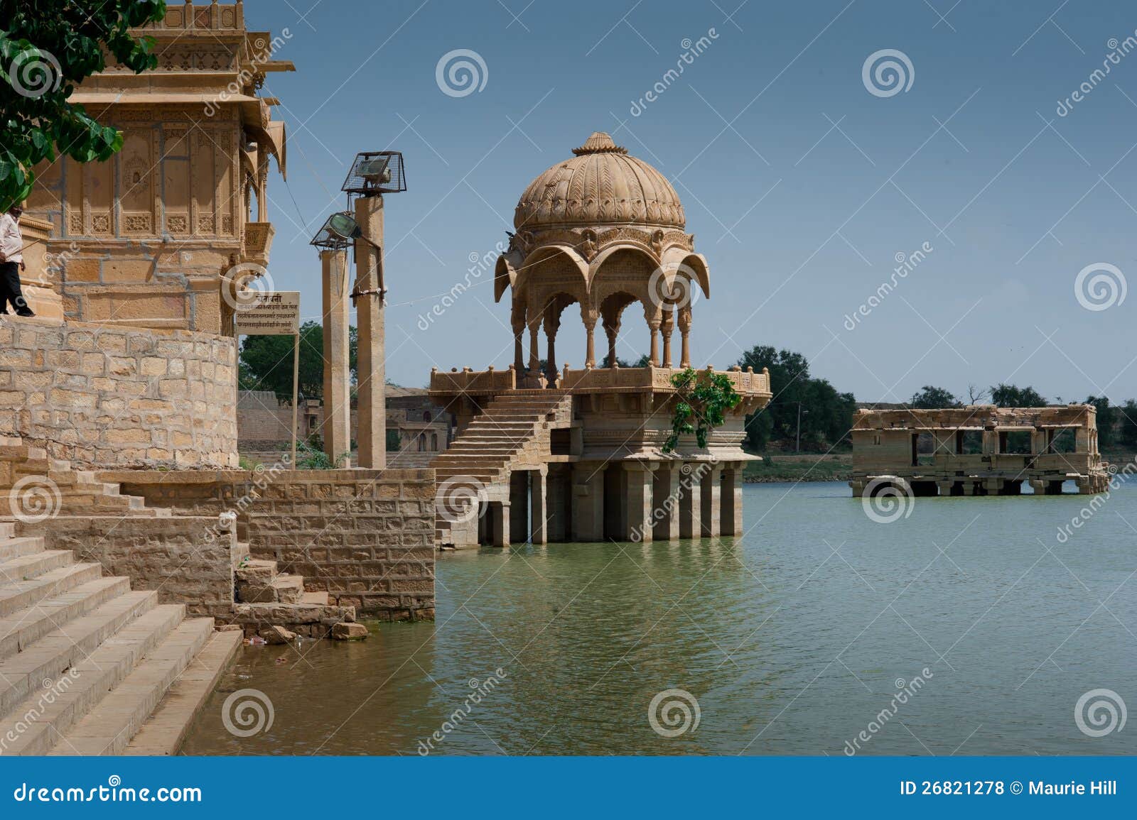 Gadi Salmar Lake Jaisalmer India Stock Photo - Image of gadisalmar ...