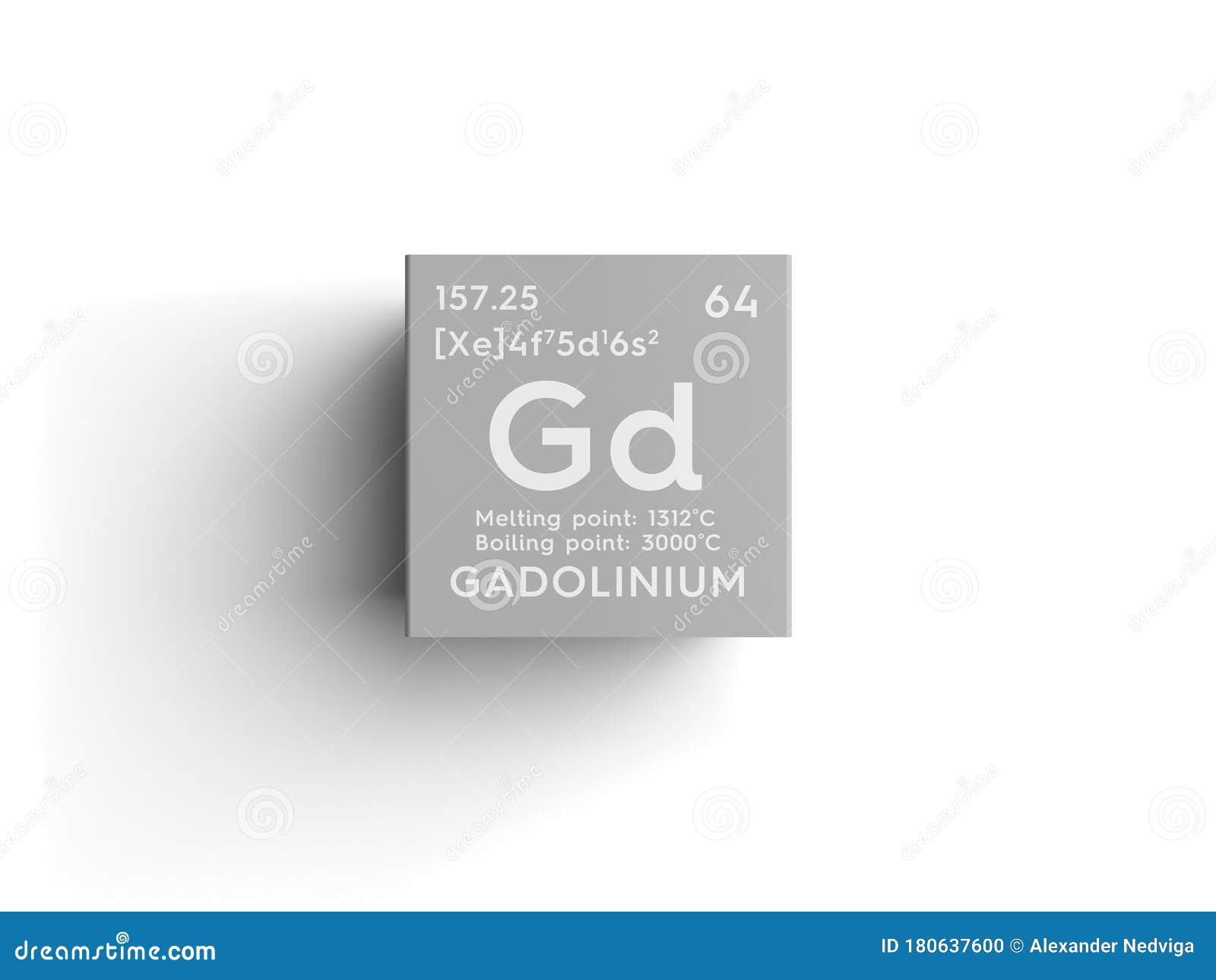 Gadolinium. Lanthanoids. Chemical Element of Mendeleev S Periodic Table ...