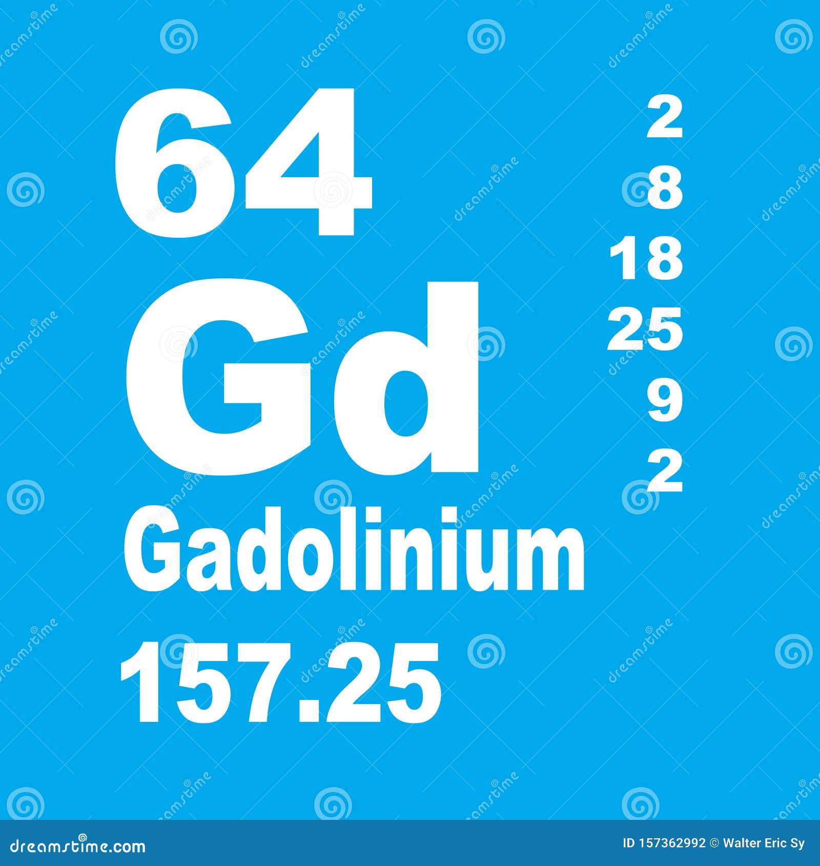 Gadolinium Periodic Table Of Elements Stock Photo | CartoonDealer.com ...