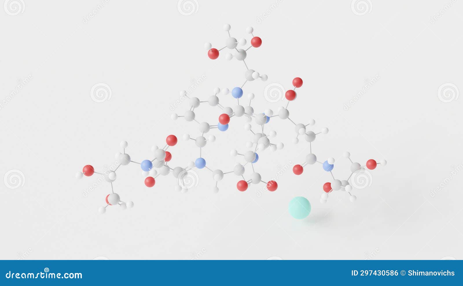 Gadopiclenol Molecule 3d, Molecular Structure, Ball and Stick Model ...