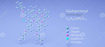 Gadopiclenol Molecule, Molecular Structures, C35h54gdn7o15 3d Model ...