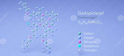 Gadopiclenol Molecule, Molecular Structures, C35h54gdn7o15 3d Model ...