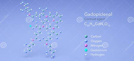 Gadopiclenol Molecule, Molecular Structures, C35h54gdn7o15 3d Model ...