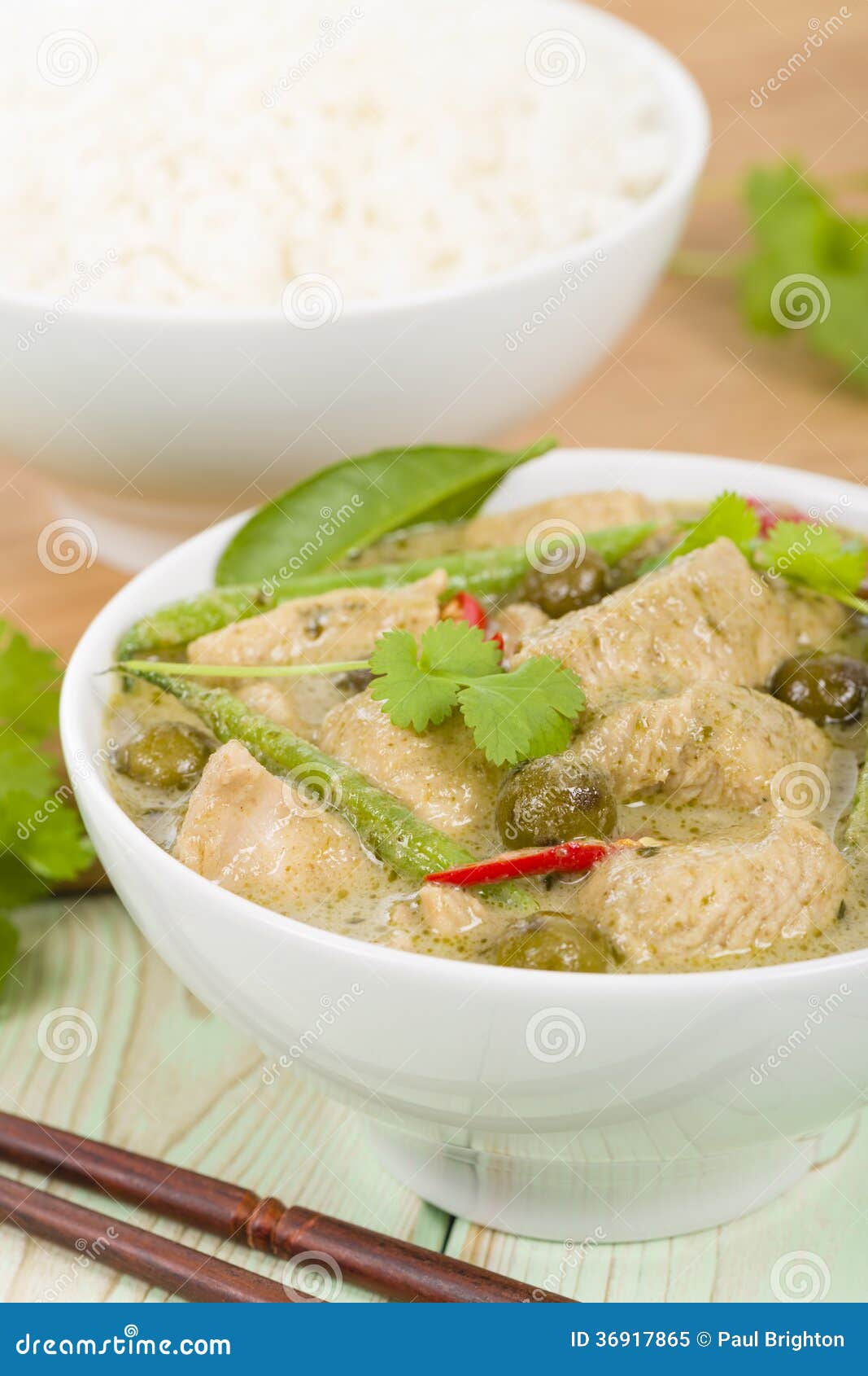 Gaeng Khiao Wan Gai image stock. Image du cari, bouilli - 36917865