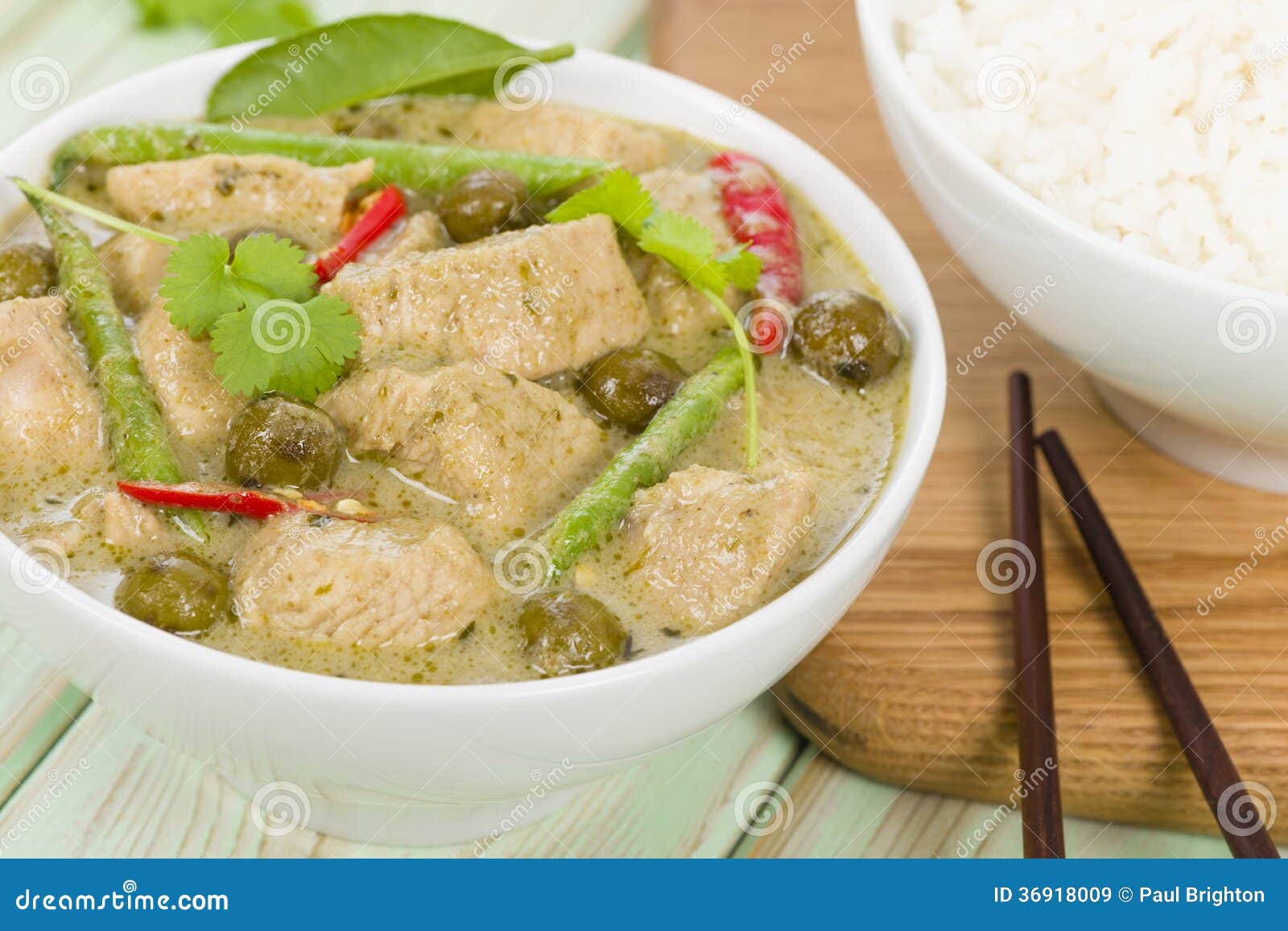 Gaeng Khiao Wan Gai imagem de stock. Imagem de estilo - 36918009