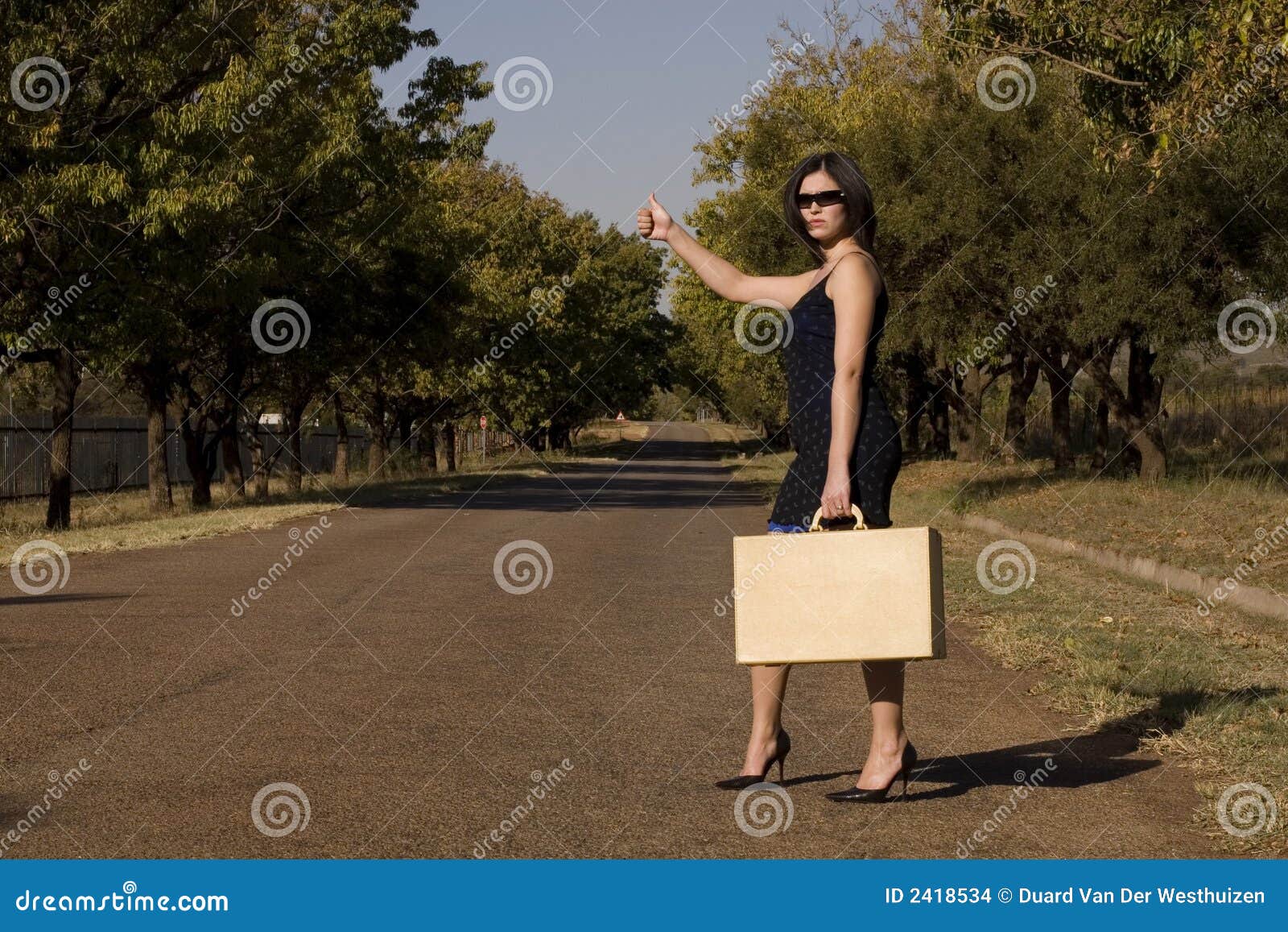 Gafas De Sol Que Colocan La Maleta Imagen. Imagen: 2418534