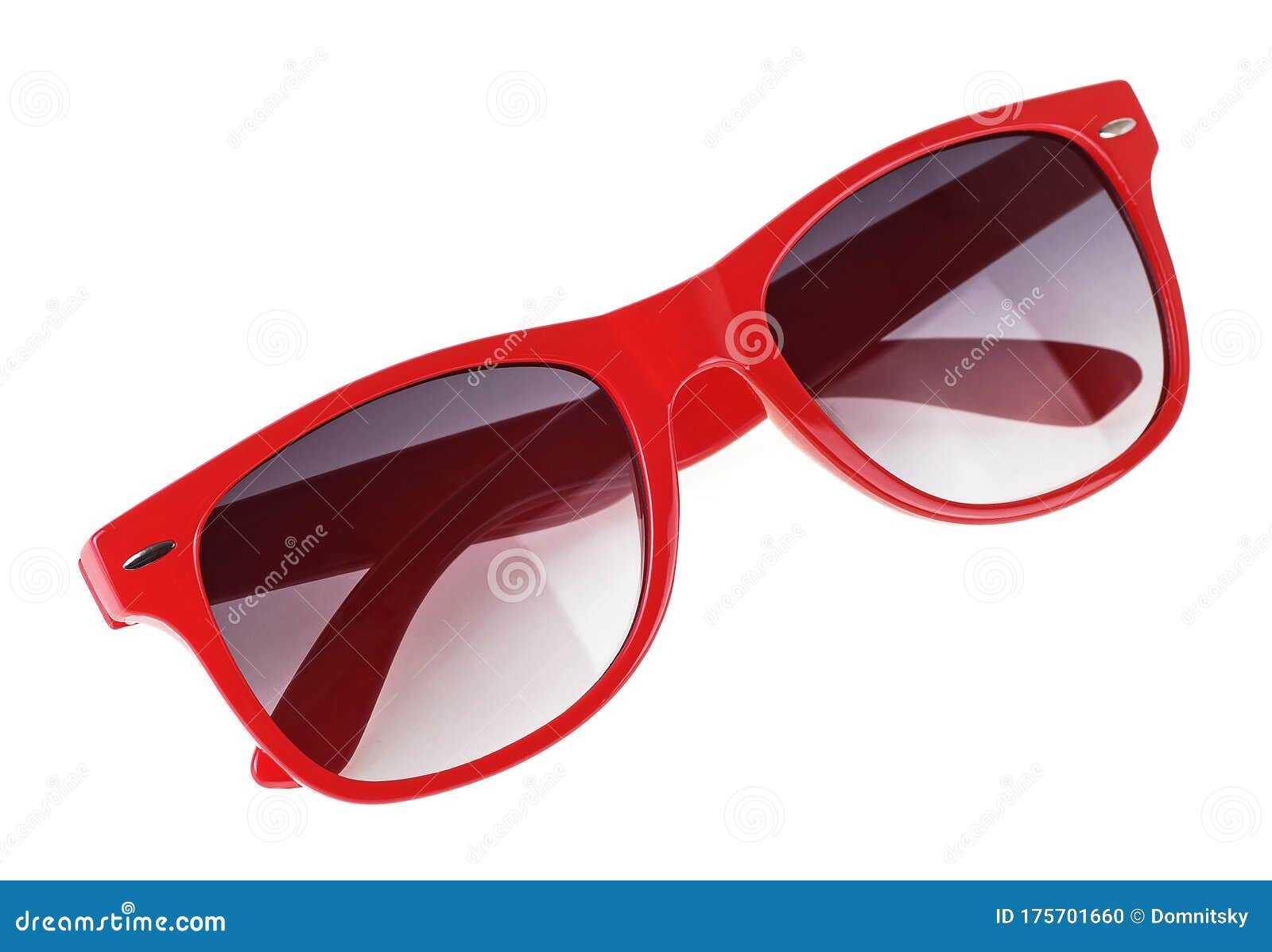 Gafas De Sol Rojas Aisladas Sobre Fondo Blanco Foto de archivo - Imagen ...