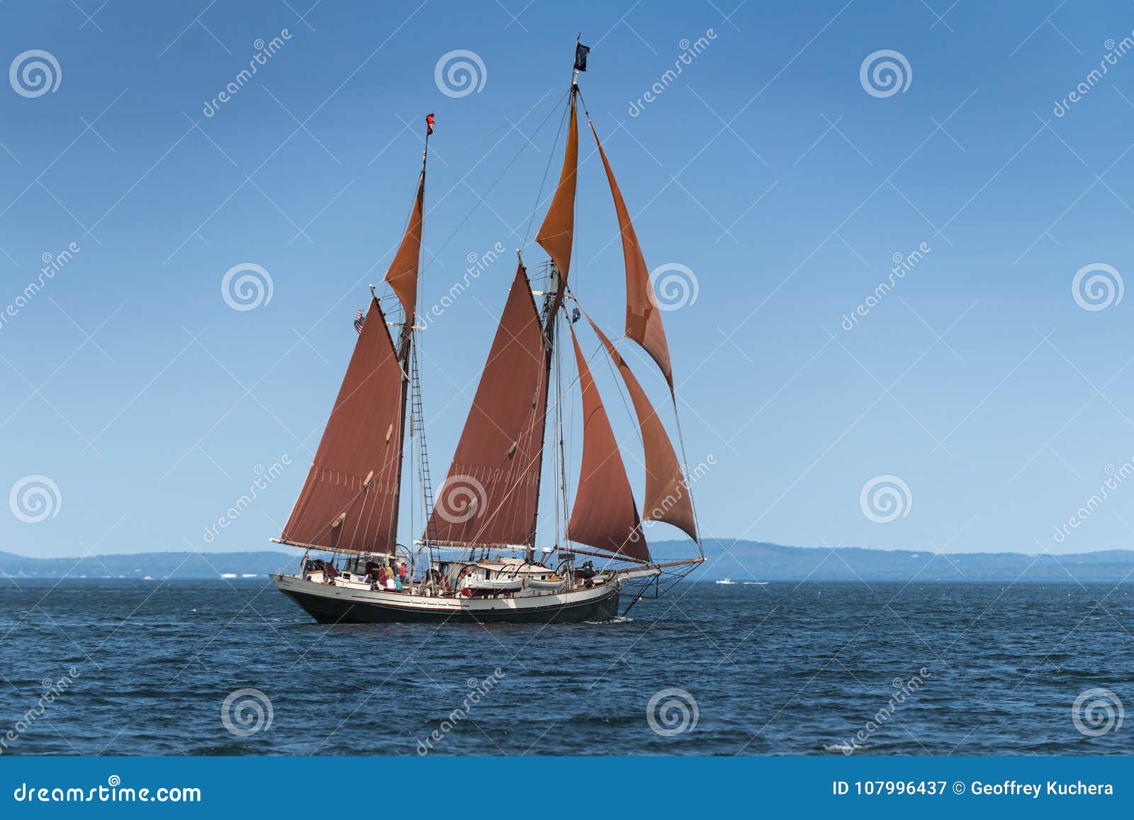 Gaff Topsail Ketch Angelique 图库摄影片 - 图片 包括有 卡夫, 风帆: 107996437