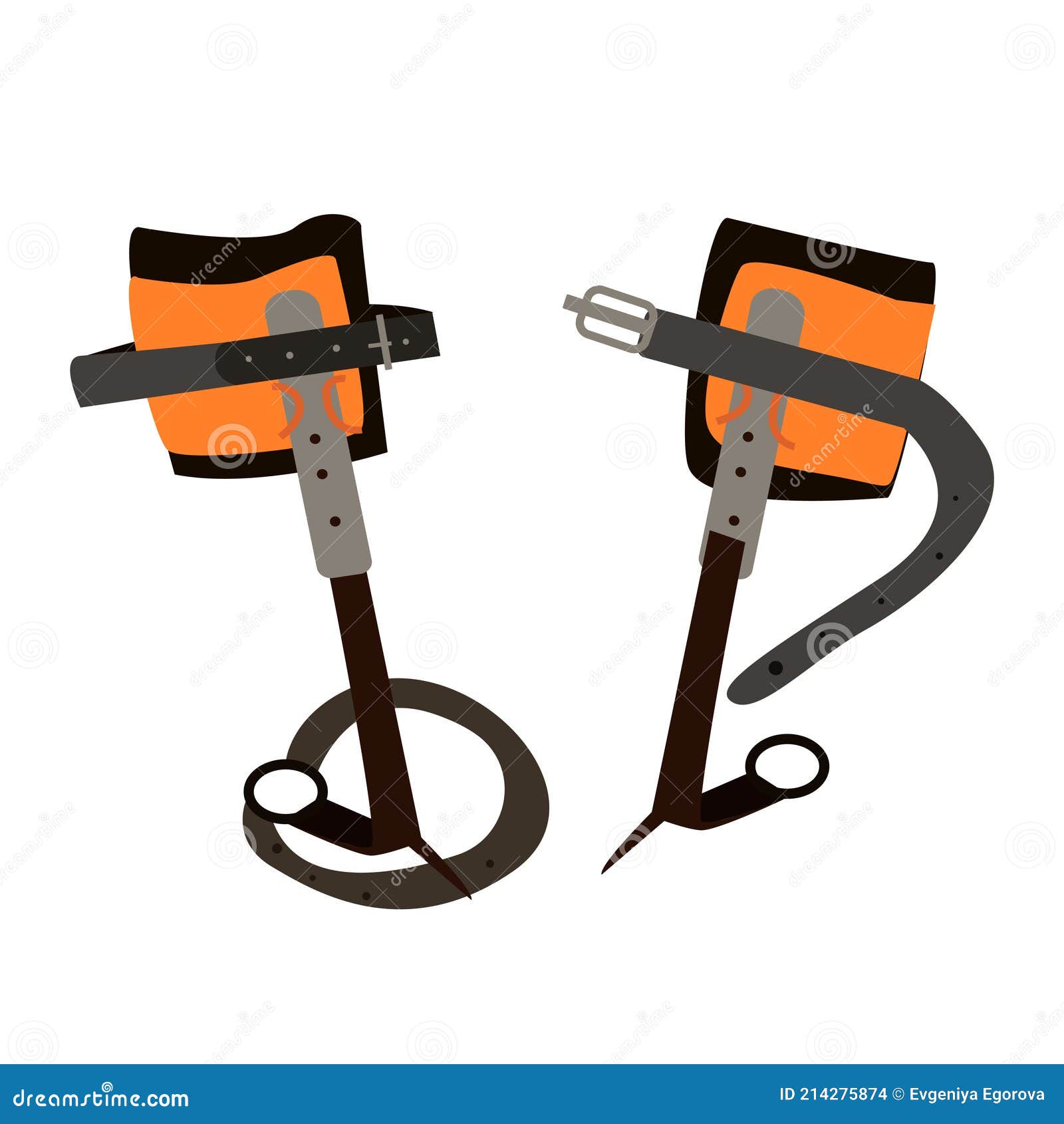 Gaffs for Climbing a Tree. Arborist Equipment Stock Vector ...