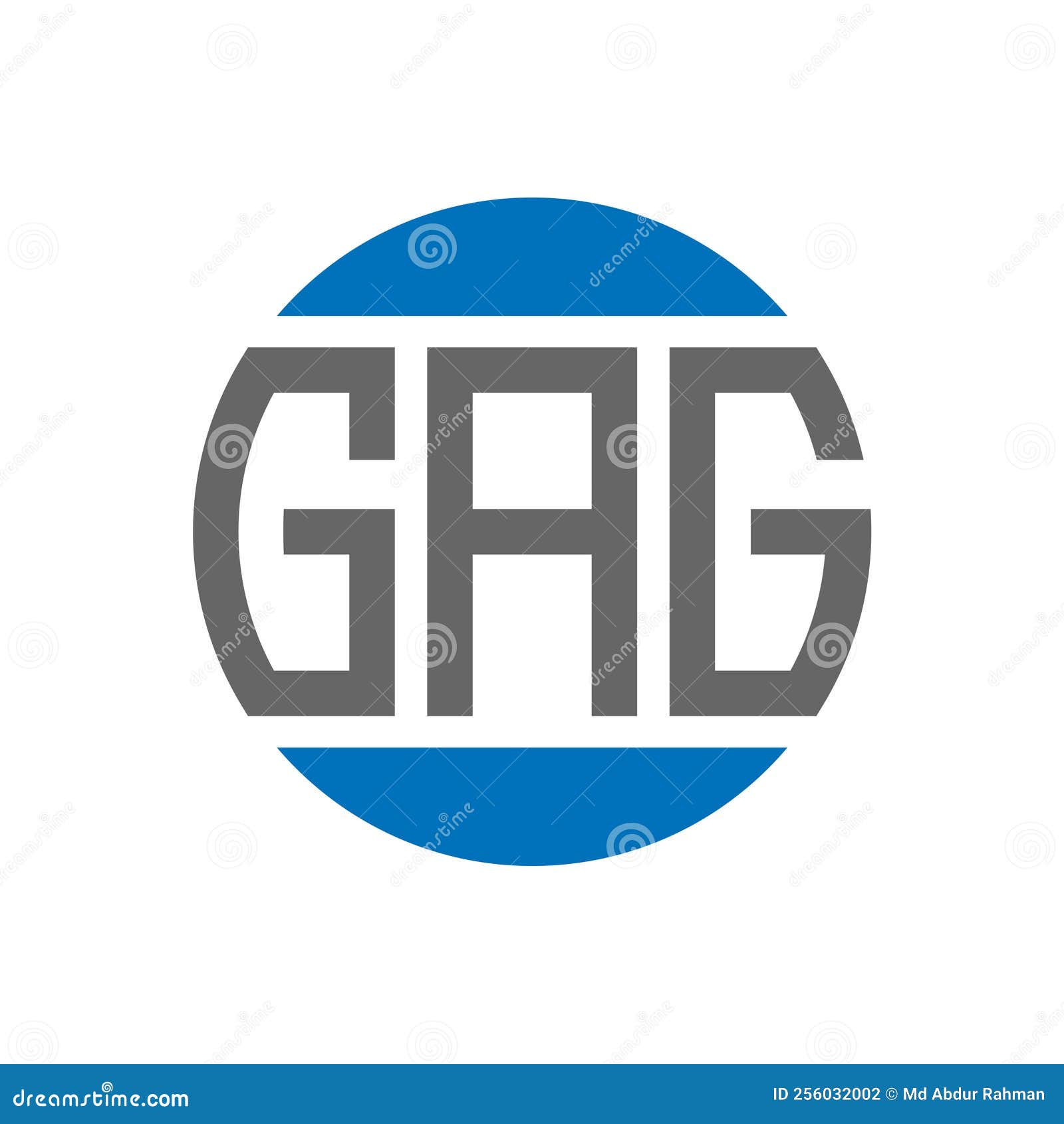 GAG Letter Logo Design on White Background. GAG Creative Initials ...
