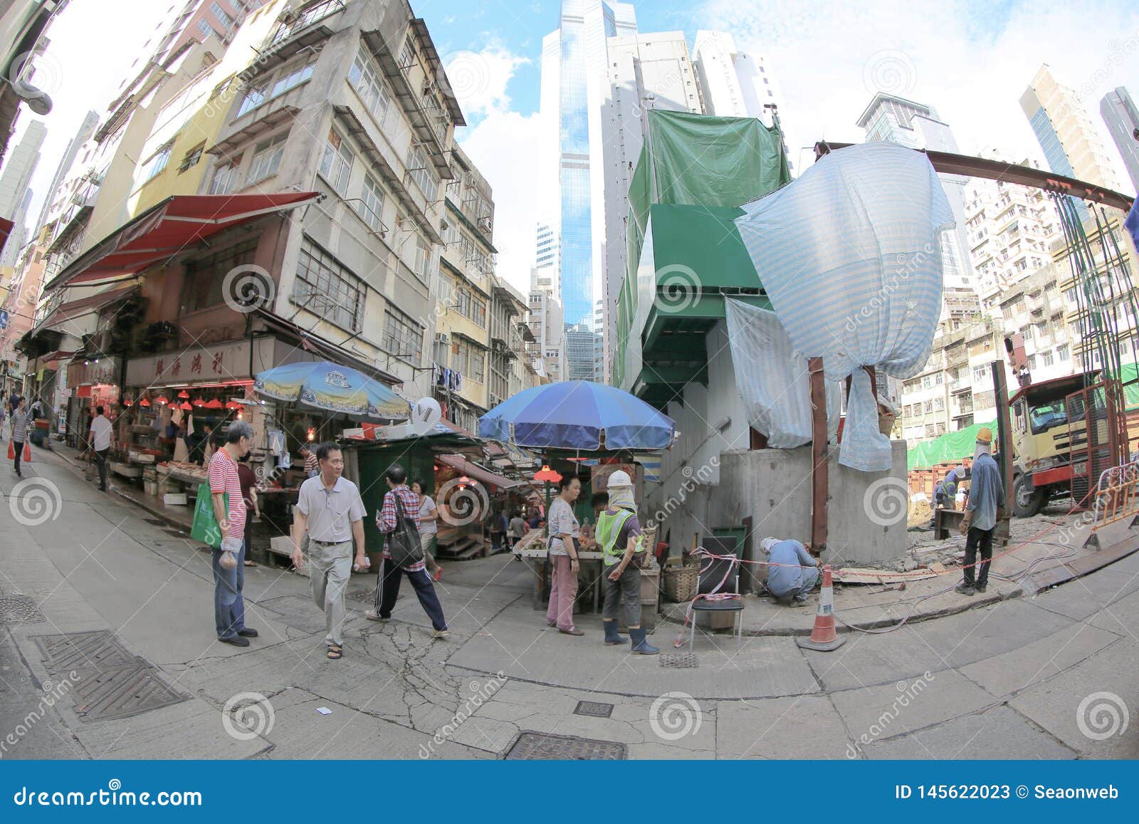 Gage Street, Central, Hk 24 May 2014 Editorial Stock Photo - Image of ...