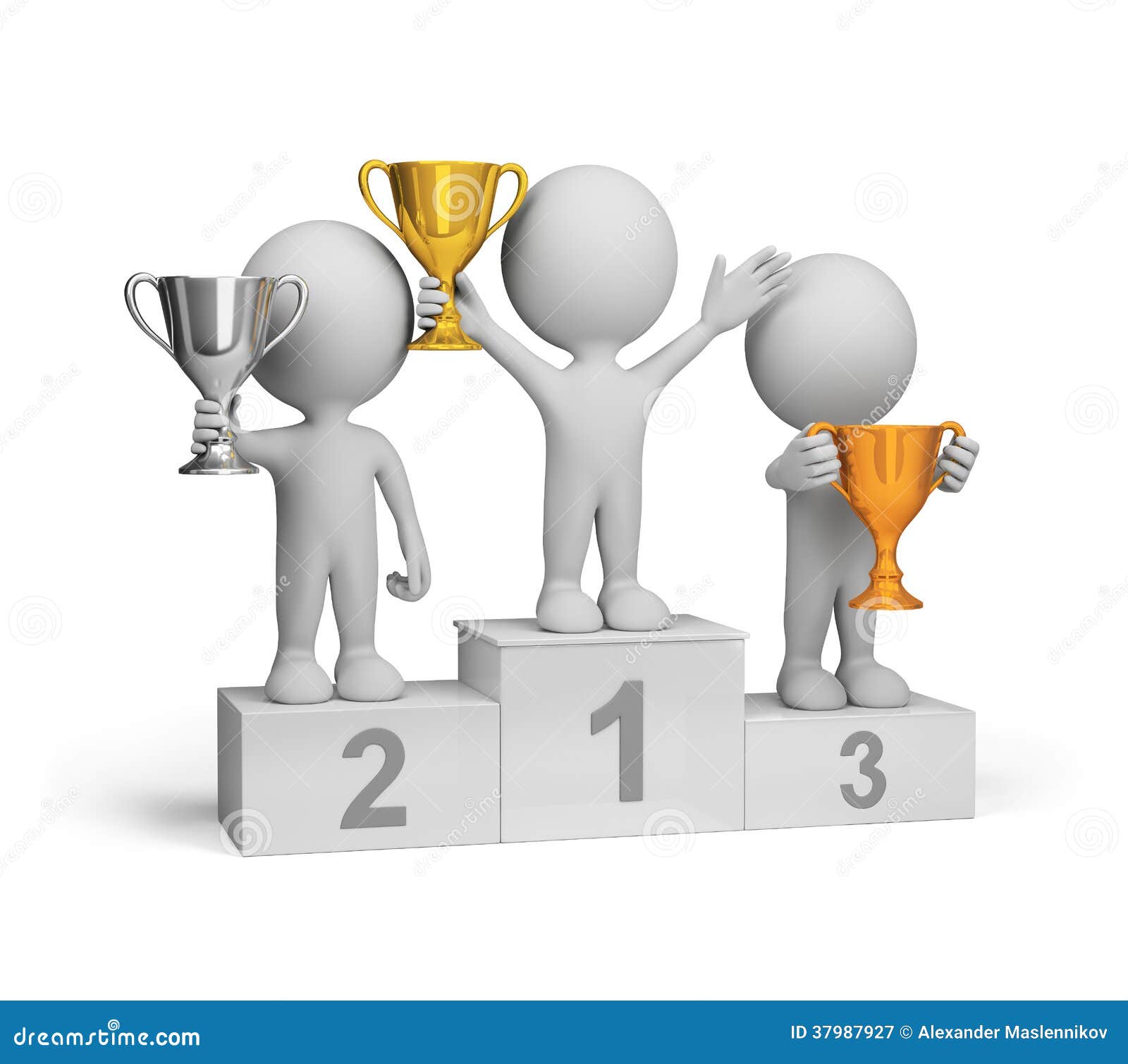 Gagnants Sur Le Podium Photographie stock libre de droits - Image: 37987927