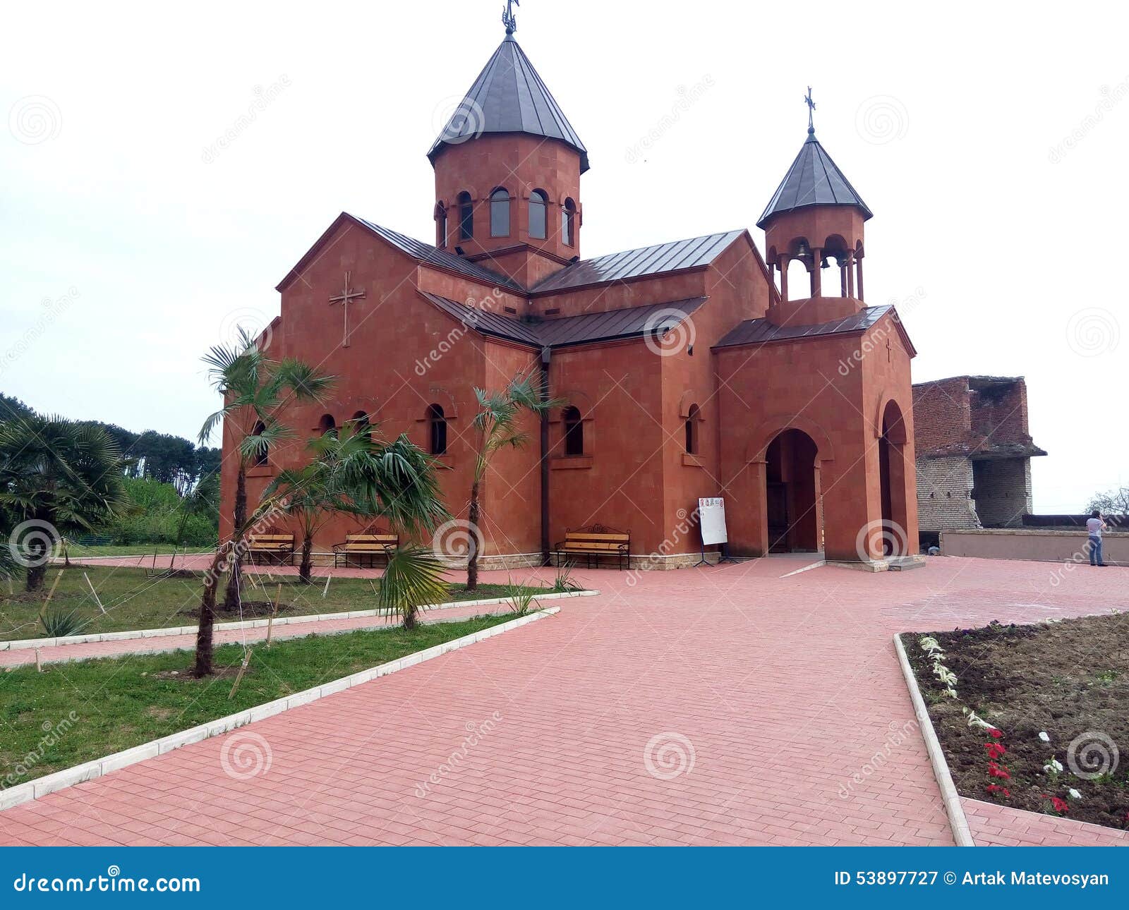 Gagra stock image. Image of armenian, church, holyarchangels - 53897727