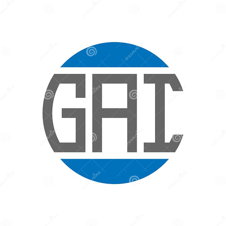 GAI Letter Logo Design on White Background. GAI Creative Initials ...