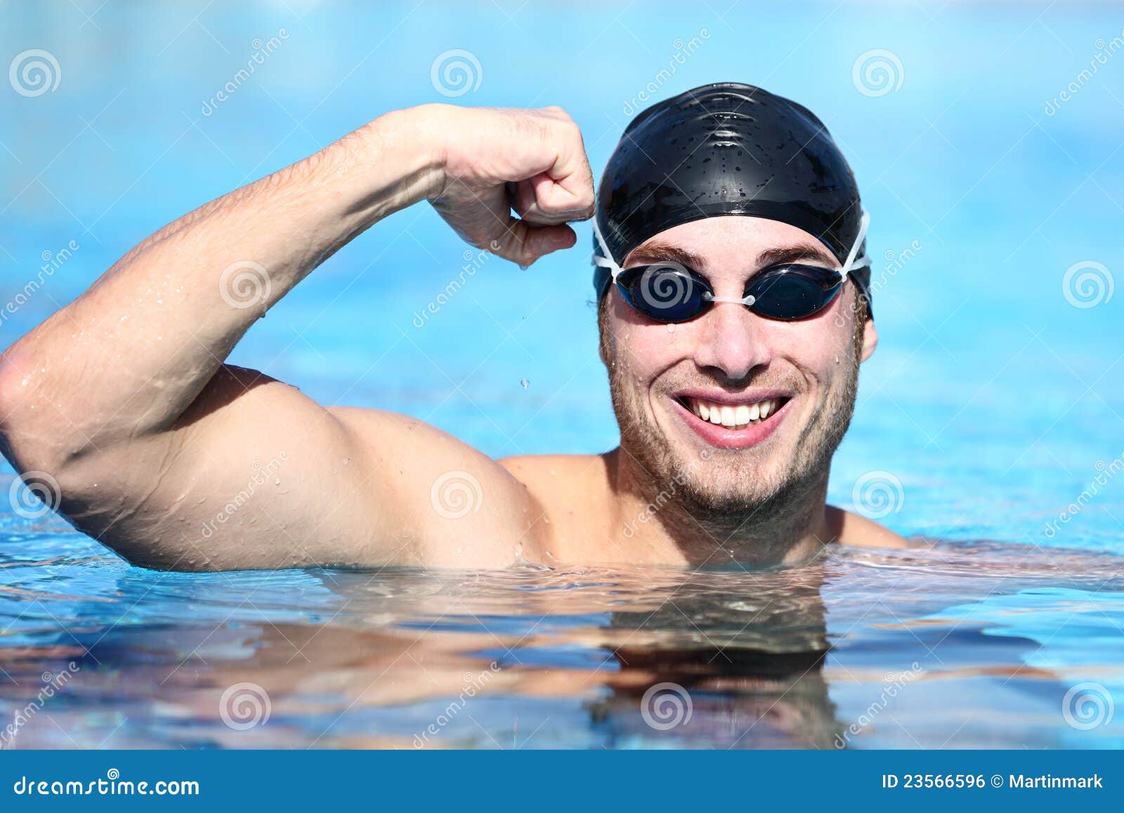 Gain de nageur de sport photo stock. Image of homme, type - 23566596