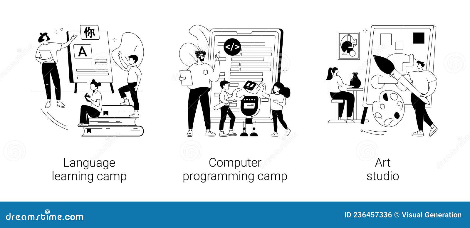 Gain Knowledge and Skills Abstract Concept Vector Illustrations. Stock ...