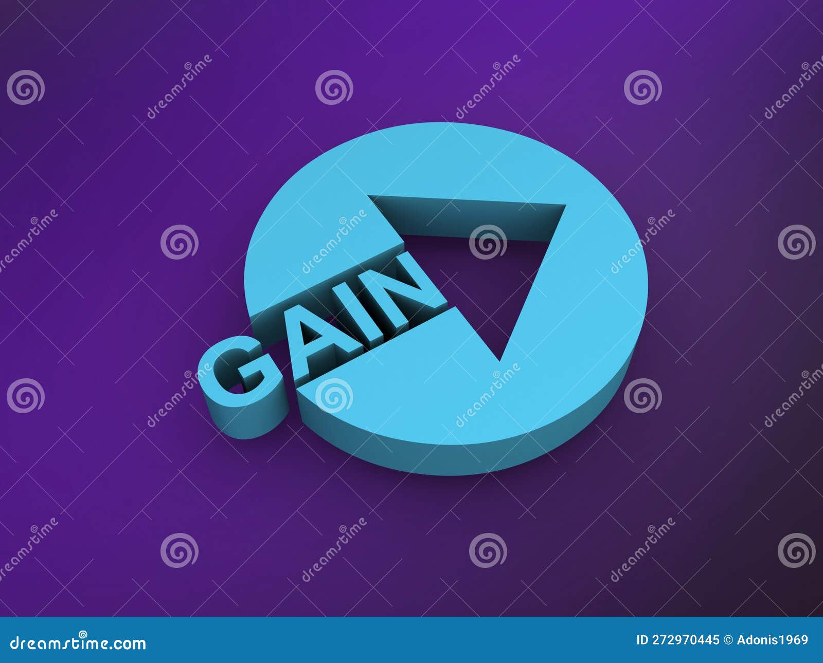 Gain word on purple stock illustration. Illustration of workplace ...
