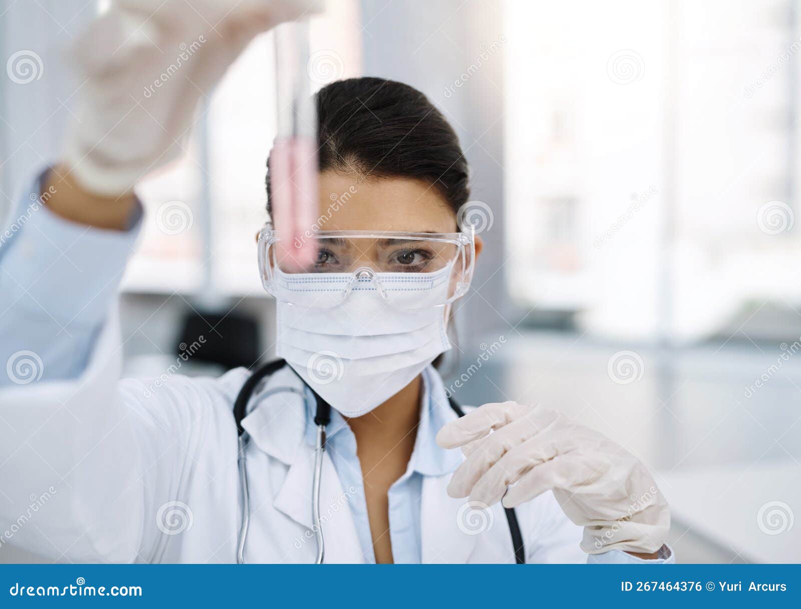 Gaining a Better Insight of the Sample. a Young Scientist Working in a ...