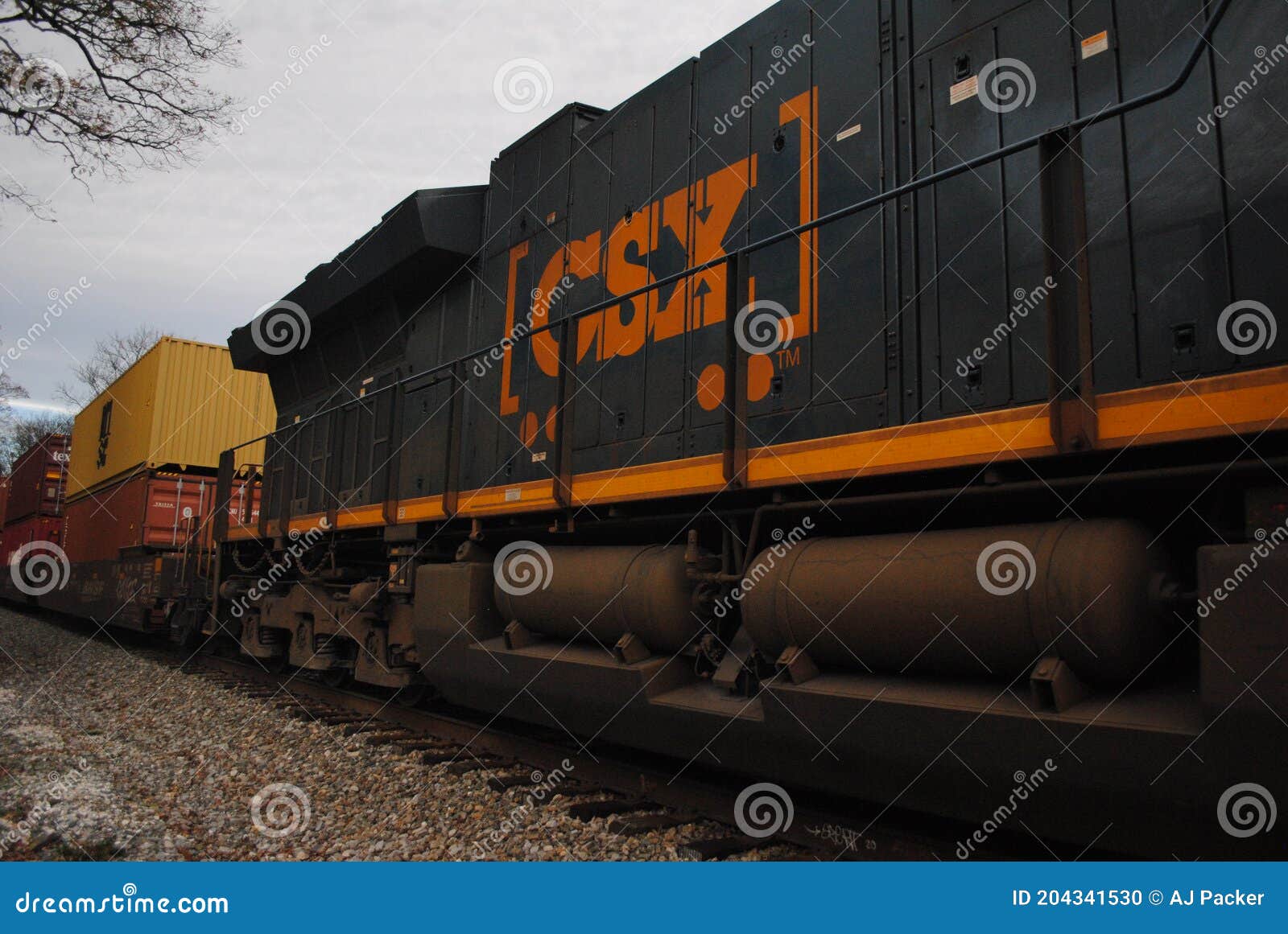 Csx Double Stack Intermodal Editorial Image - Image of washington ...