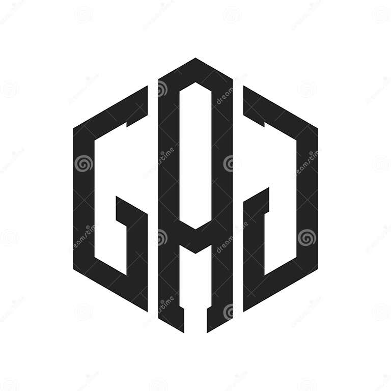 GAJ Logo Design. Initial Letter GAJ Monogram Logo Using Hexagon Shape ...