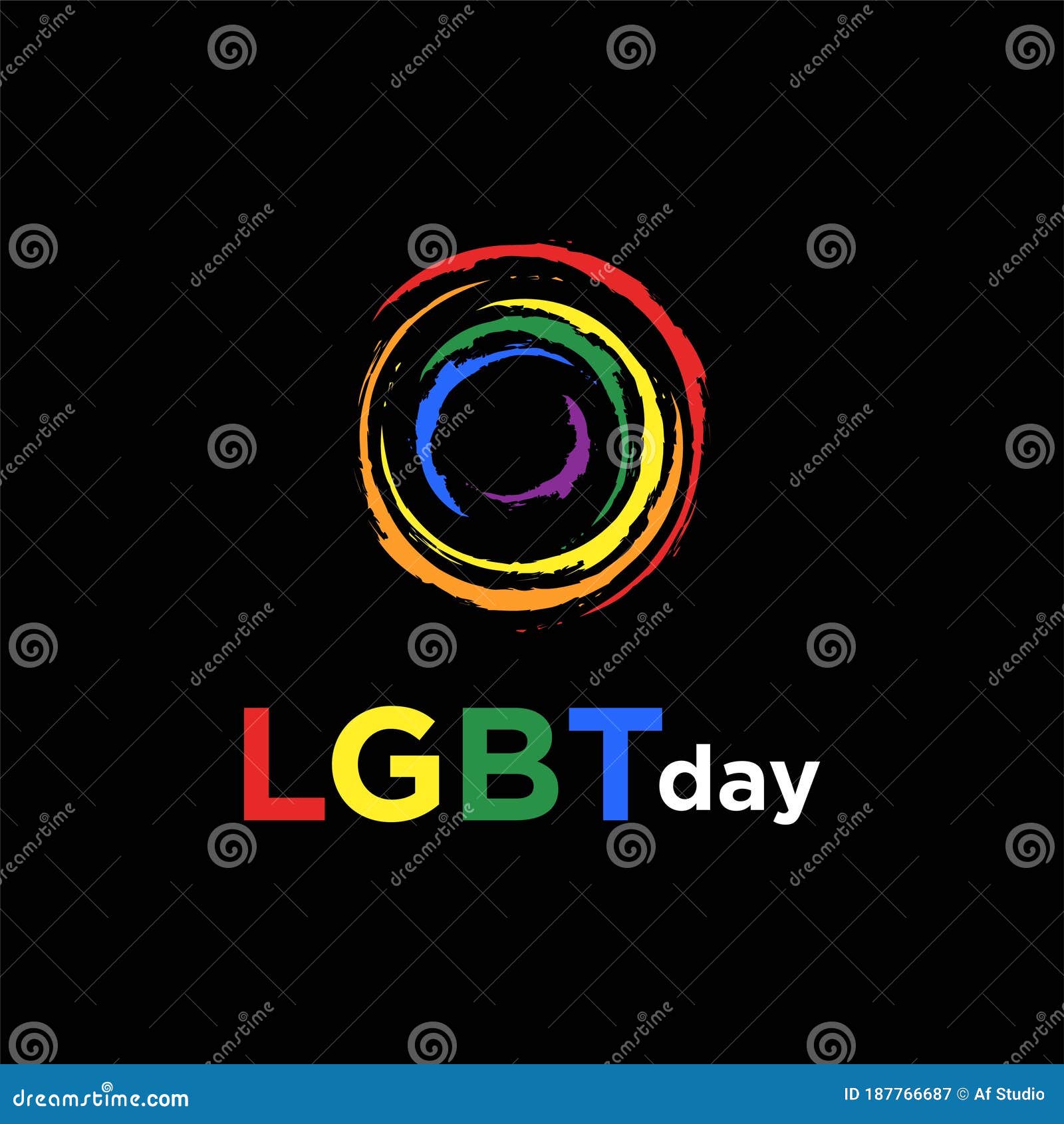 Circle Paint Rainbow Colorful LGBT Lesbian Gay Bisexual Transgender ...