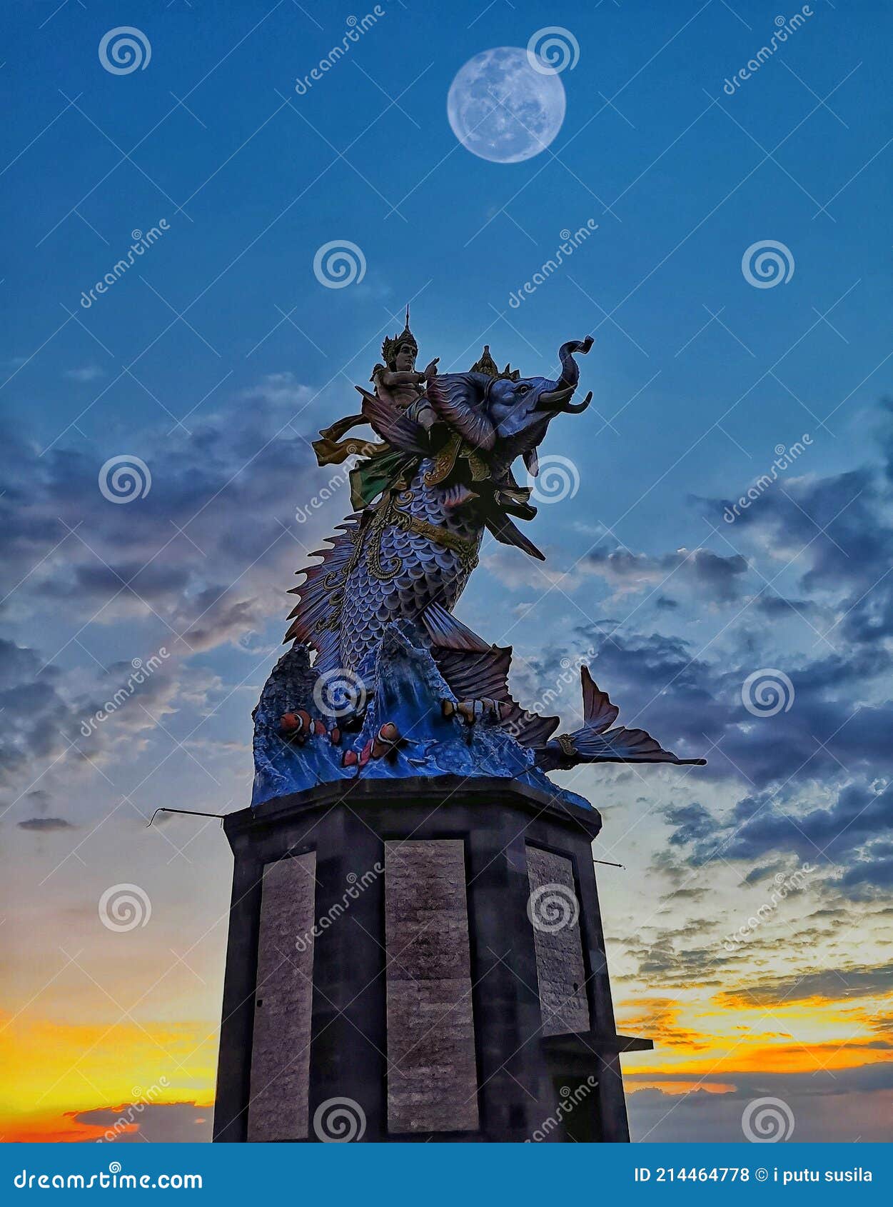 The Statue Of Gajah Mada The Powerful Military Leader Of Majapahit ...