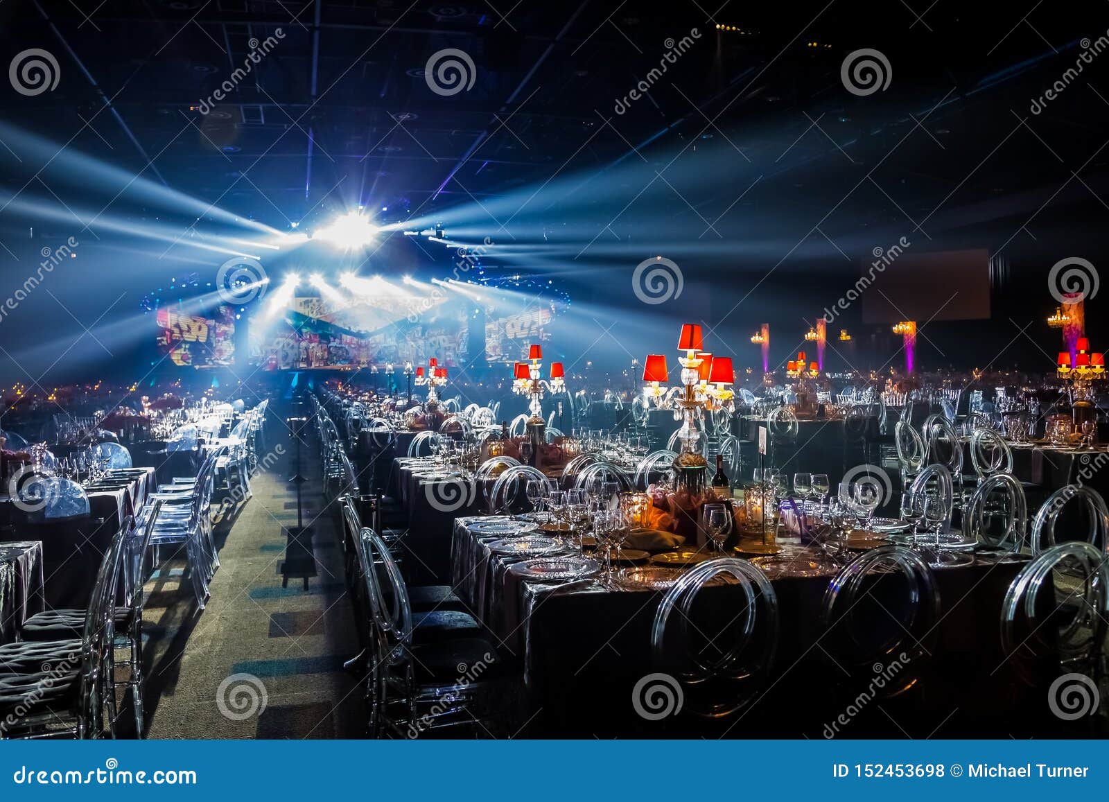 A Gala Dinner. Beautiful Meat Dish In The Restaurant Royalty-Free Stock ...