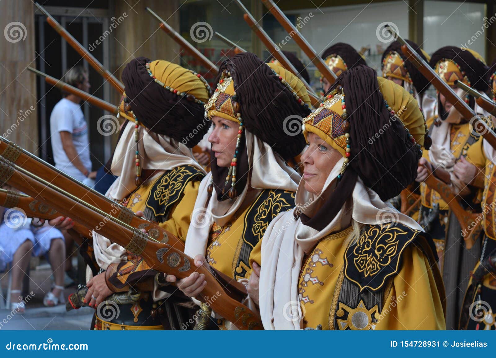 Moors And Christians Fiesta Women In Parade Editorial Photo Image Of