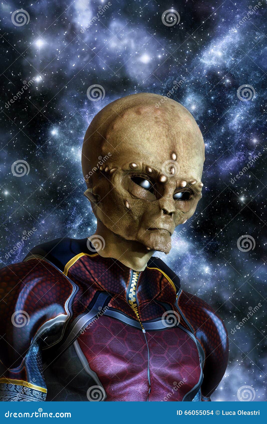 Galactic alien stock illustration. Illustration of space - 66055054