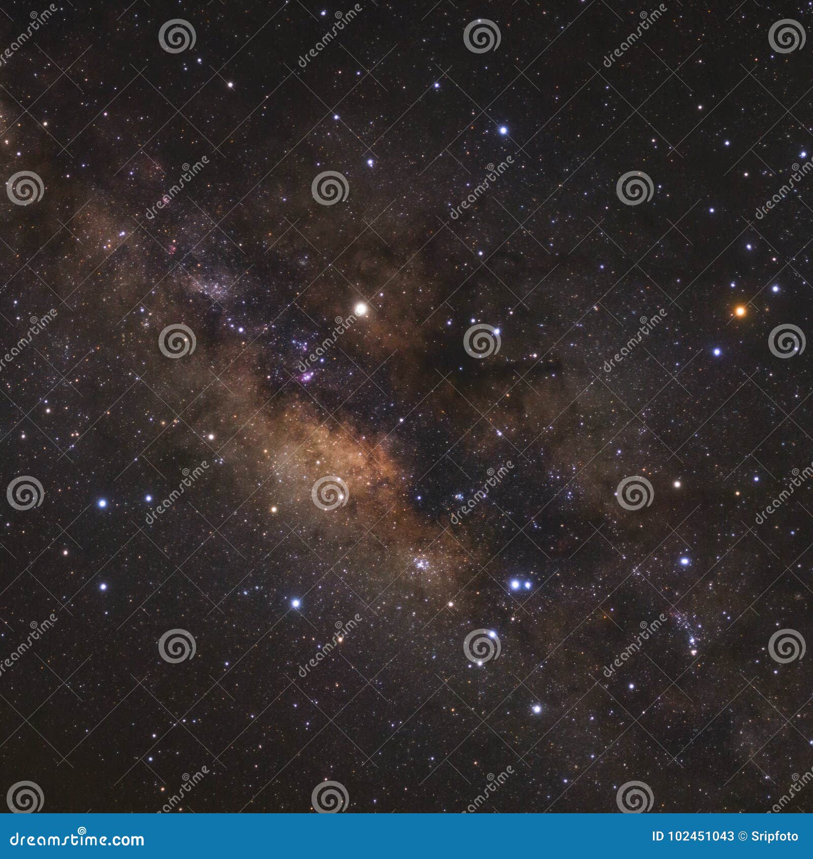 The Galactic Centre of the Milky Way Galaxy and Constellation Sc Stock ...