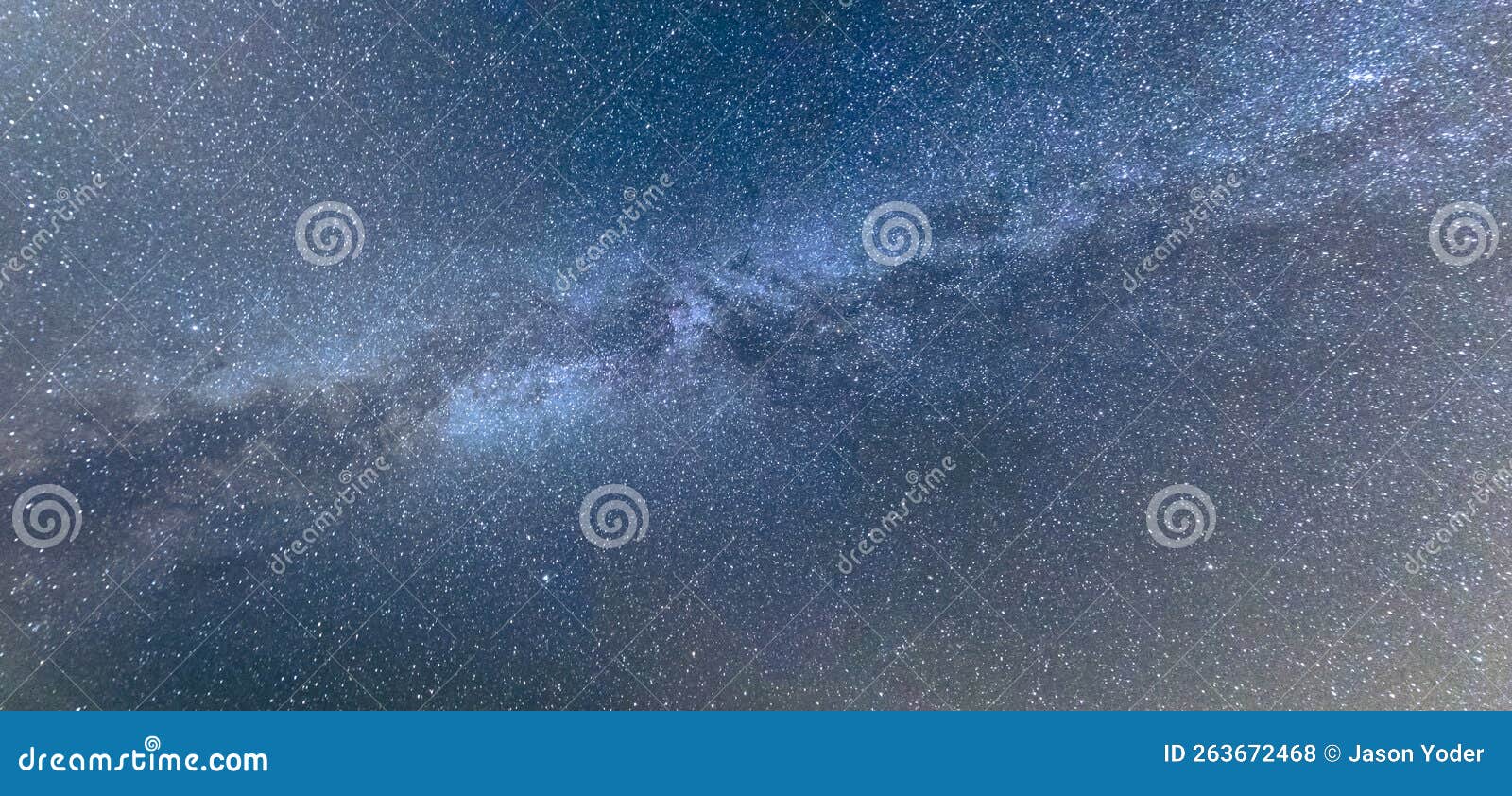 The Galactic Cloud of the Milky Way Stretching Across the Sky Stock ...