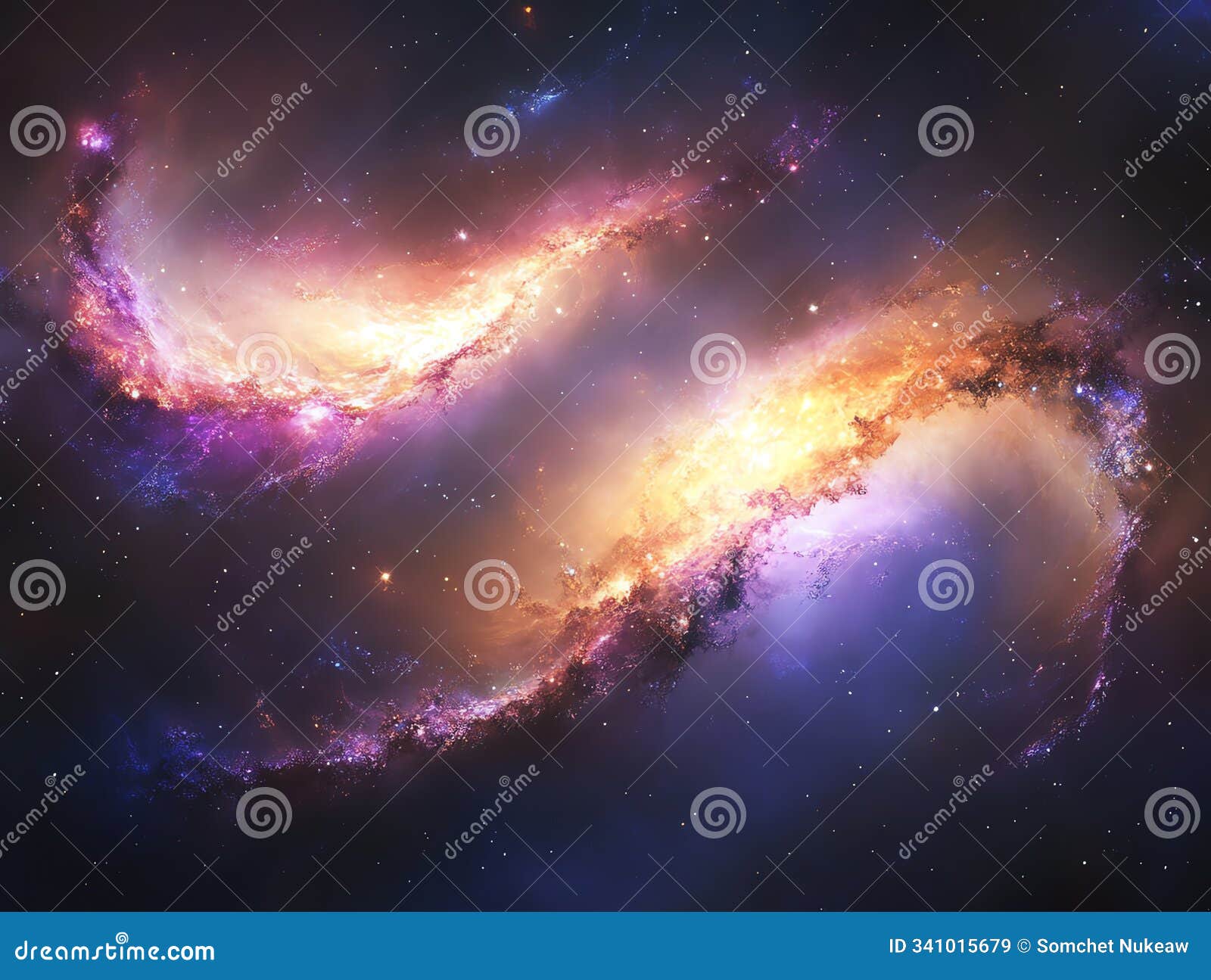 Merging Spacetime Grid With Quantum Ripples, Subtle Starfield Stock ...