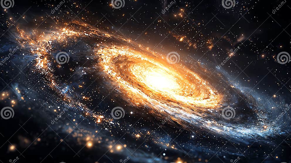 A Galactic Core Filled with Stars and Dark Matter, Pulling Light into ...