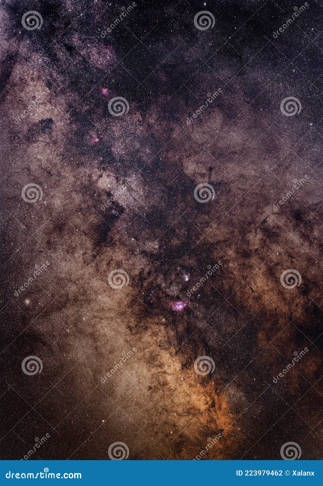 Core Of Milky Way. Galactic Center Of The Milky Way Royalty-Free Stock ...