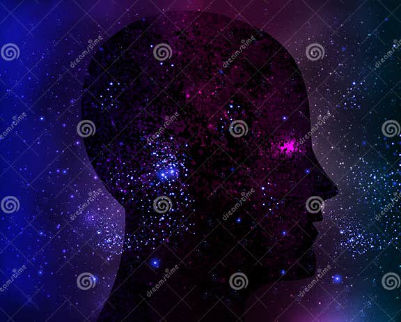 Galactic cosmic mind stock vector. Illustration of bright - 76902328